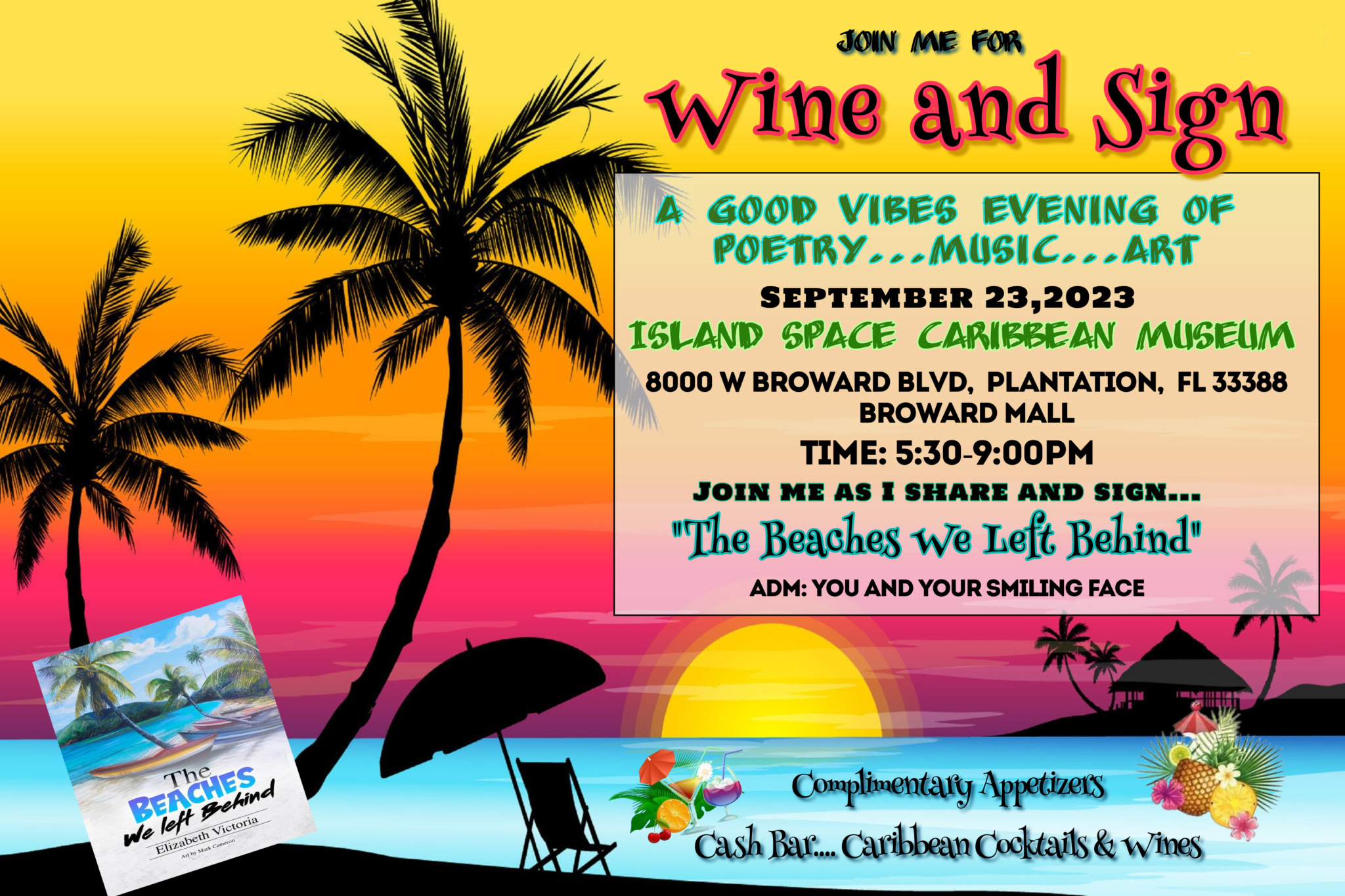 Wine & Sign With Elizabeth Clark – Island SPACE